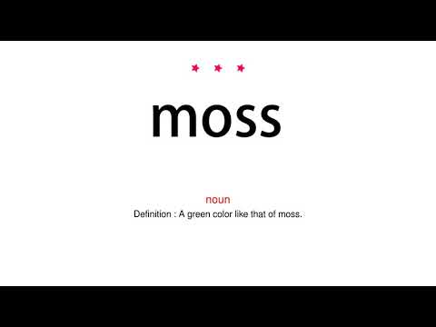 How to pronounce moss - Vocab Today