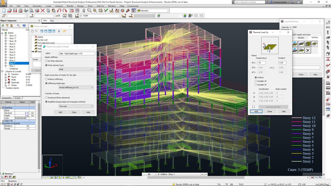 Robot Structural Analysis Professional 2022: Structural Analysis Enhancements
