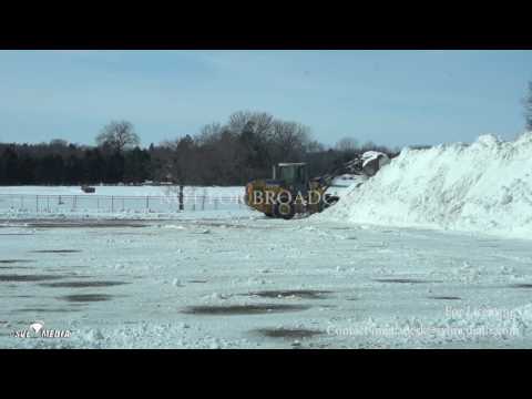 Watertown, SD Winter Storm Aftermath Heavy Snow Removal 3 13 2017