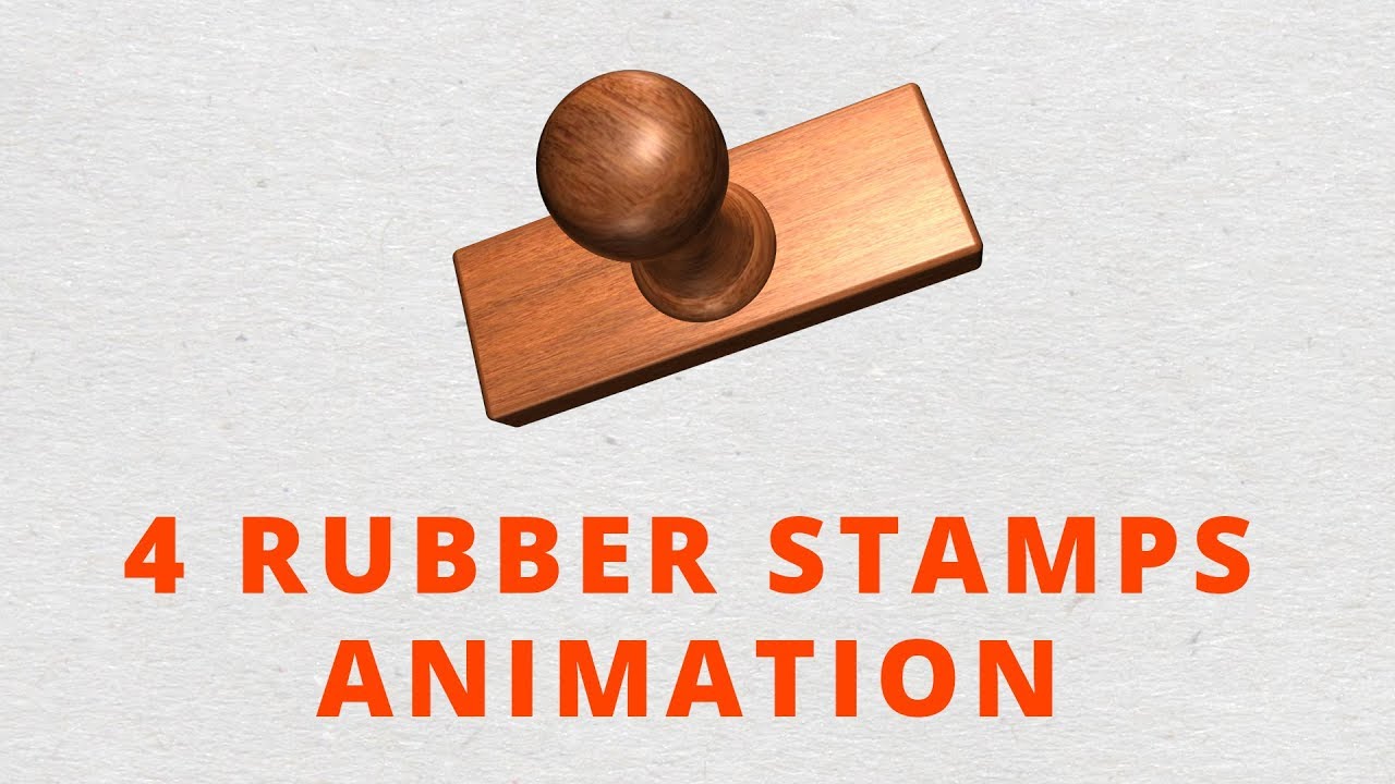 Rubber Stamps Animation Green Screen and After Effects Template project