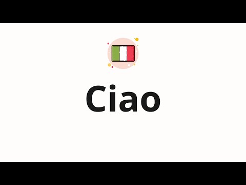 How to pronounce Ciao