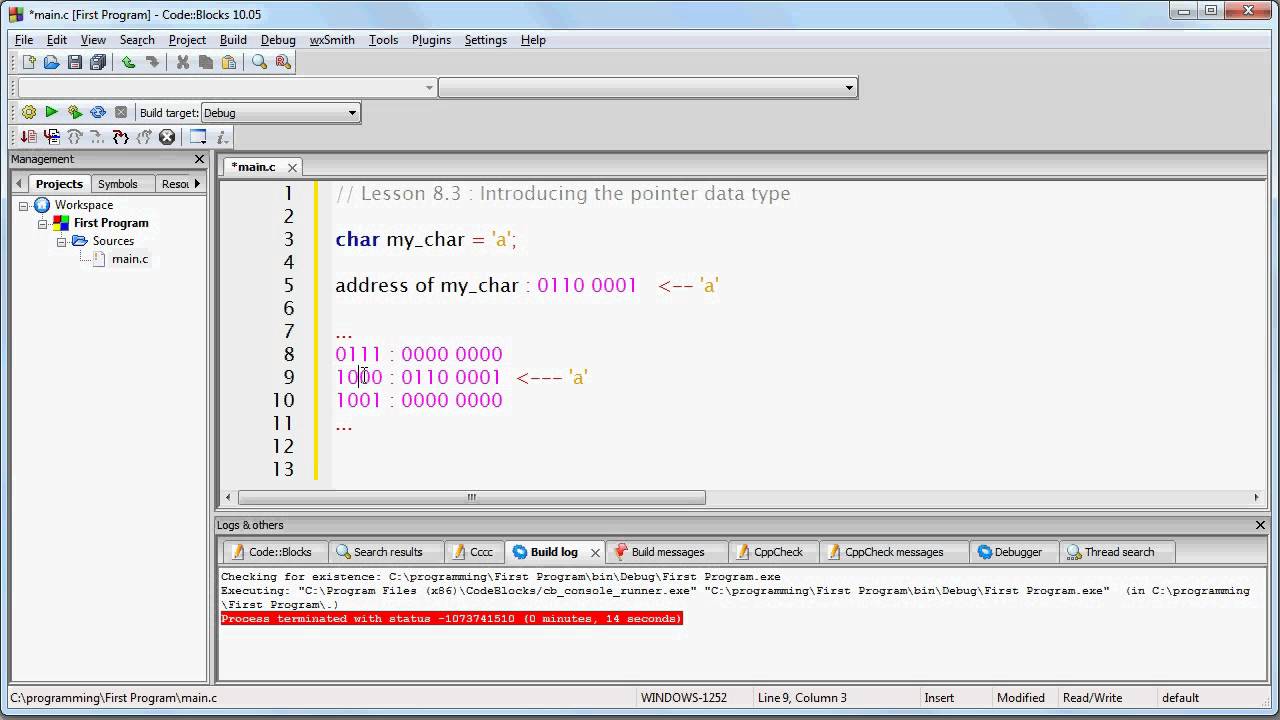 Lesson 8.3 : Introducing the pointer data type