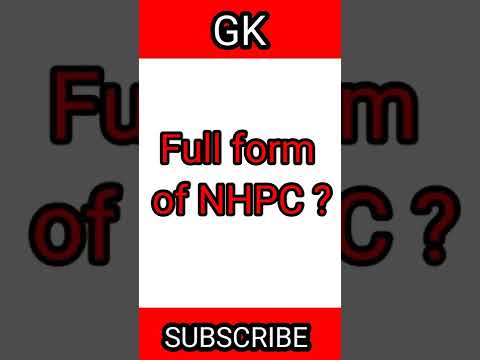 What is the Full form of NHPC ? #shorts #gk #quiz #mcq #fullform