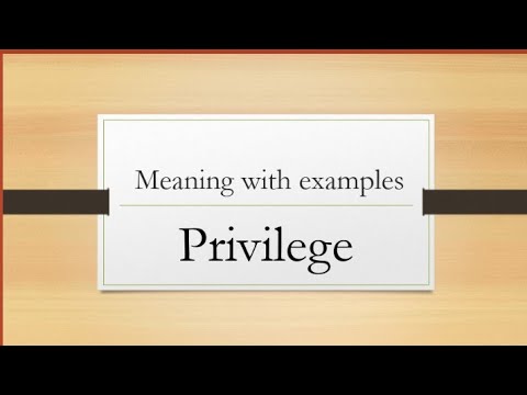 Privilege | Meaning, definition and examples | English Mentor | improve English vocabulary
