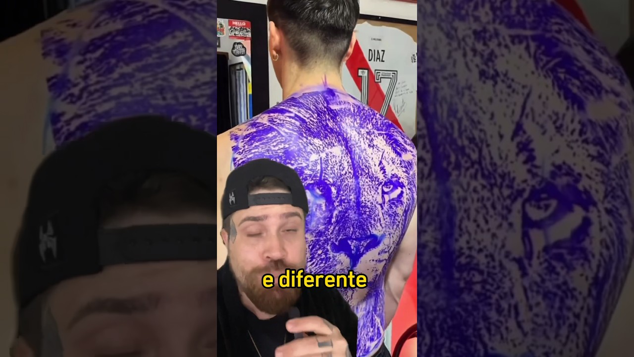 FECHOU AS COSTAS EM UMA SESSÃO!😱 #tatuagem #tattoo