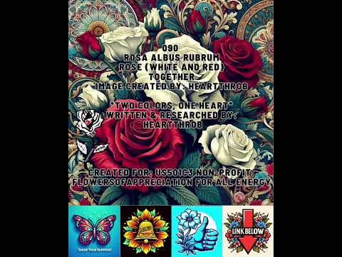 White And Red Rose, *Two Colors, One Heart* Floriography, Psychology, Mental Wellbeing, Nonprofit