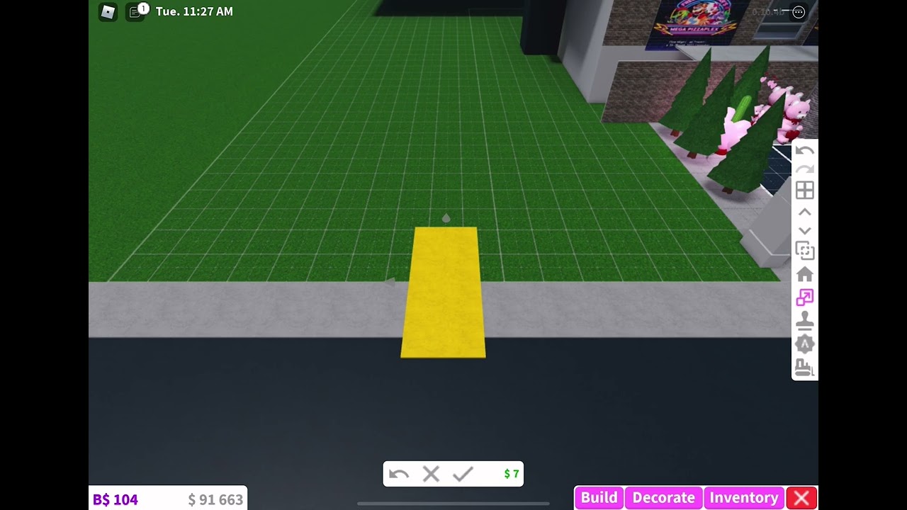 Bloxburg how to make a road connected to your plot works every where on your plot!