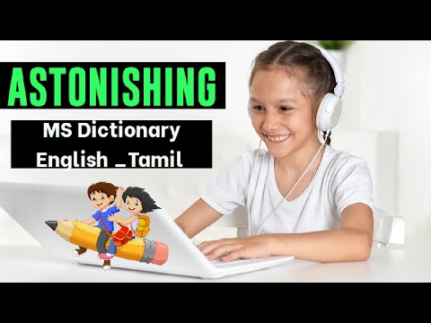 Astonishing meaning in English and Tamil with Example