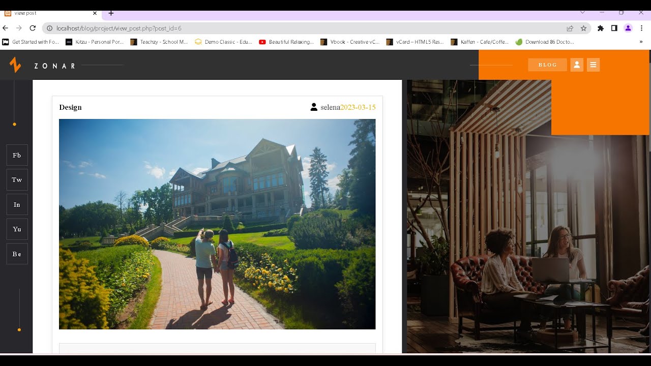 Complete  Blogging Website Design Using HTML - CSS - JS - PHP PDO