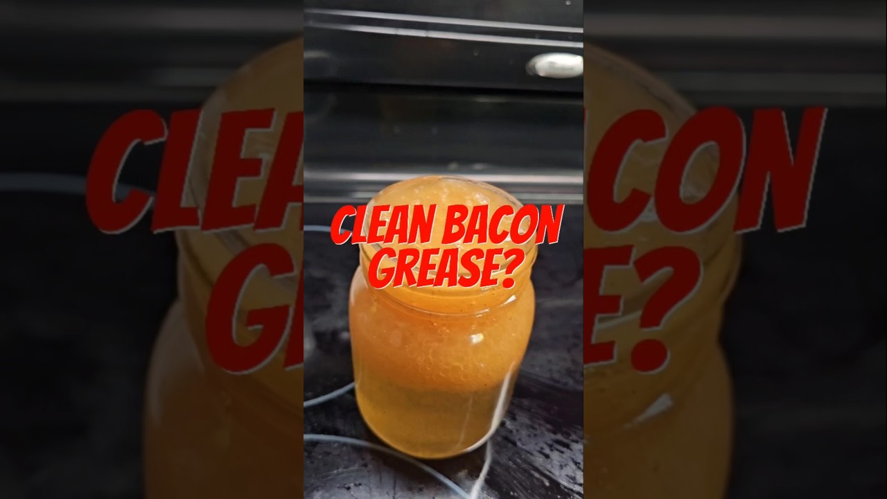 How to clean bacon grease. if your bacon grease stinks, it's because it needs cleaned! #bacongrease