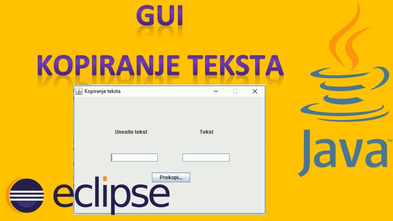 20. Programiranje - JAVA - ECLIPSE: GUI 2