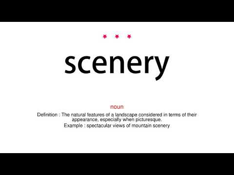 How to pronounce scenery - Vocab Today