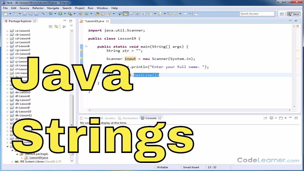 Java Tutorial - 19 - Reading a String from the Keyboard