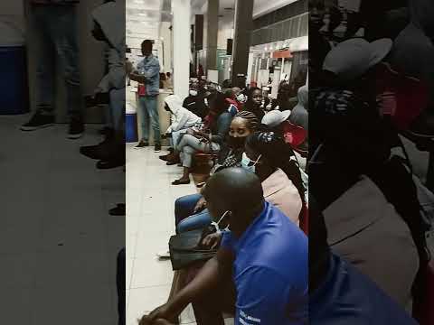 At the Kenya passport collection point for my passport collection