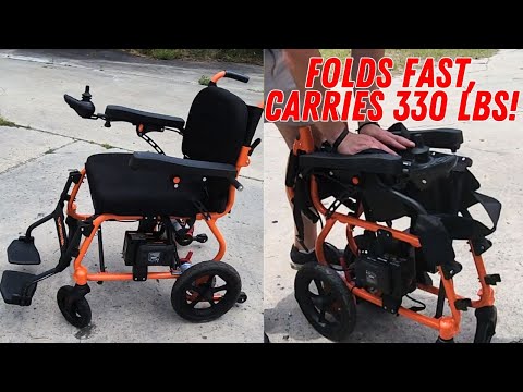 This Lightweight Folding Electric Wheelchair Can Hold 330 lbs?! | SuperHandy GoRide 2 Review