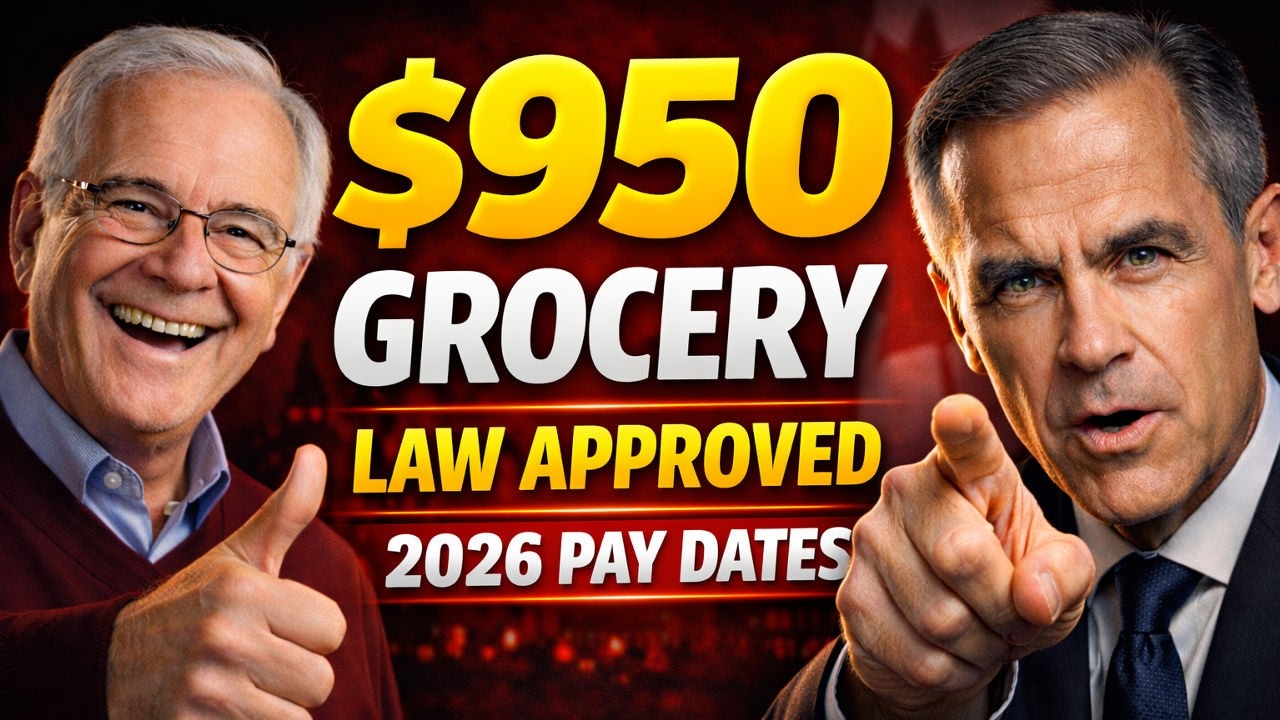 Seniors $950 Grocery Law: Bill C-19 Approved! (CRA 2026 Payment Dates) ⚠️ | CPP NEWS UPDATES.