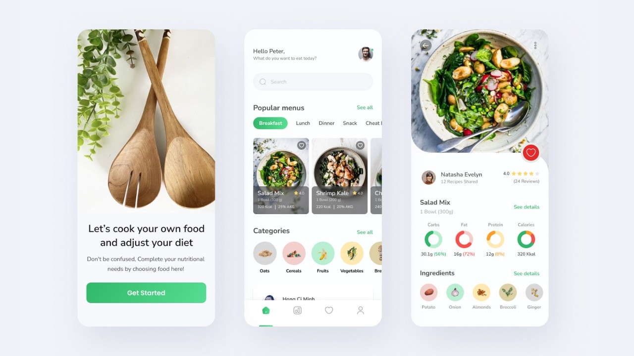 Flutter Recipe App UI || Food Recipe App Flutter