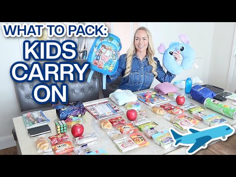 WHAT TO PACK: KIDS CARRY ON | LONG 10 HOUR FLIGHT