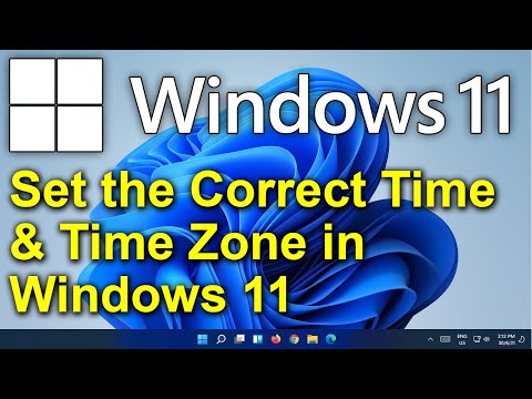 ✔️ Windows 11 - Set the Correct Time and Time Zone in Windows 11