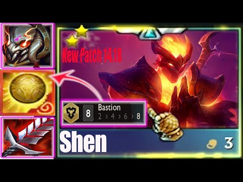 Shen Grant Big Size Up Carry 8 Bastion In Patch 14.18 | TFT SET 12 RANKED | Patch 14.18