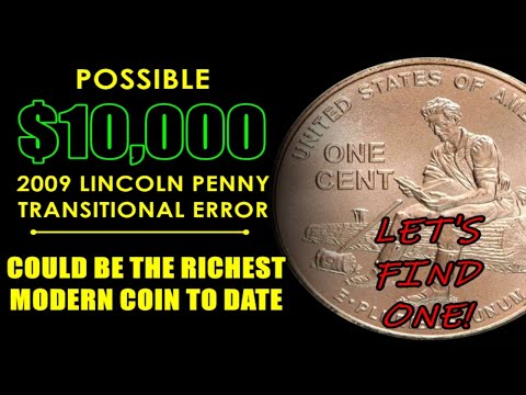 NONE FOUND YET! 2009 Lincoln Penny Copper Transitional Will Be RICH Coin To Sell!