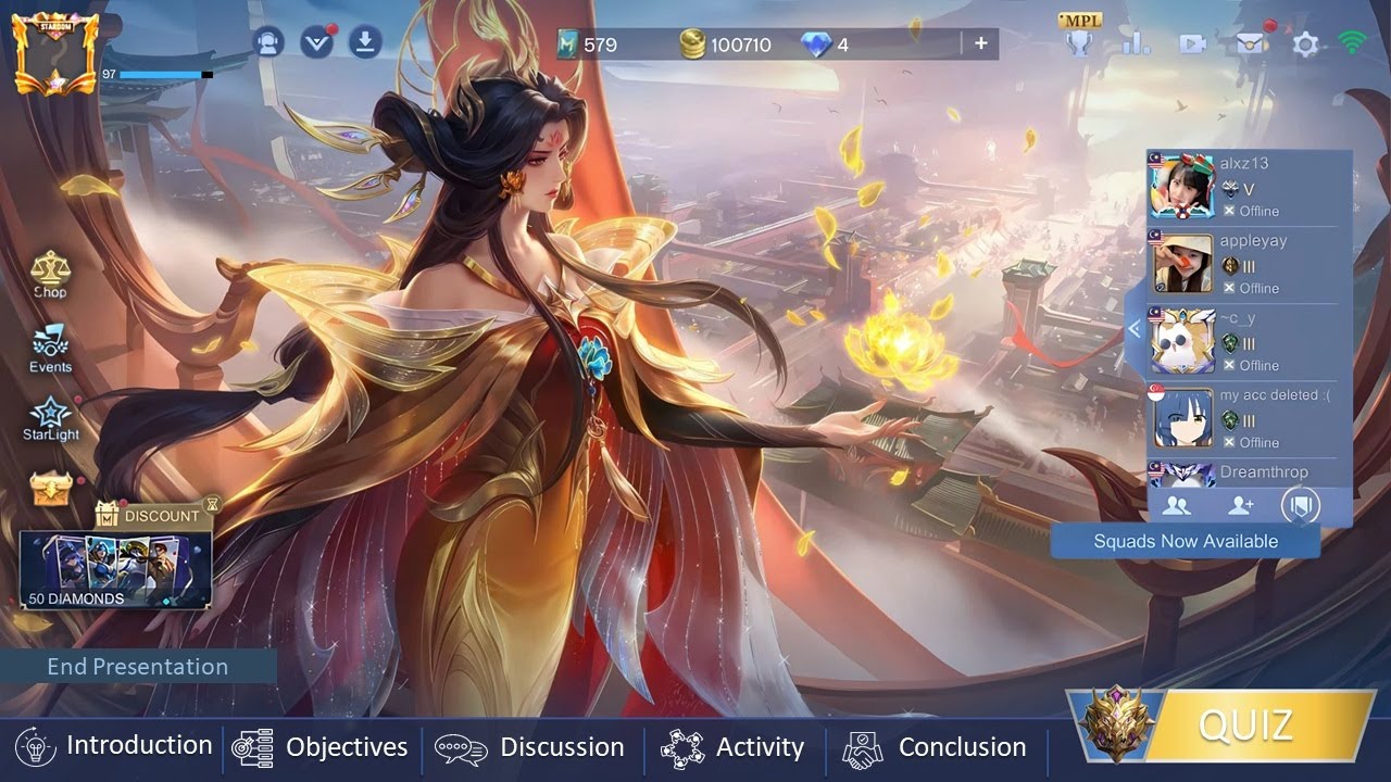 Mobile Legends Inspired PowerPoint Template (Editable)