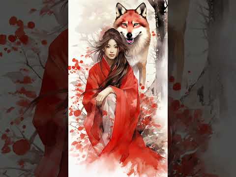 Kitsune, a fox monster that turns into a human.