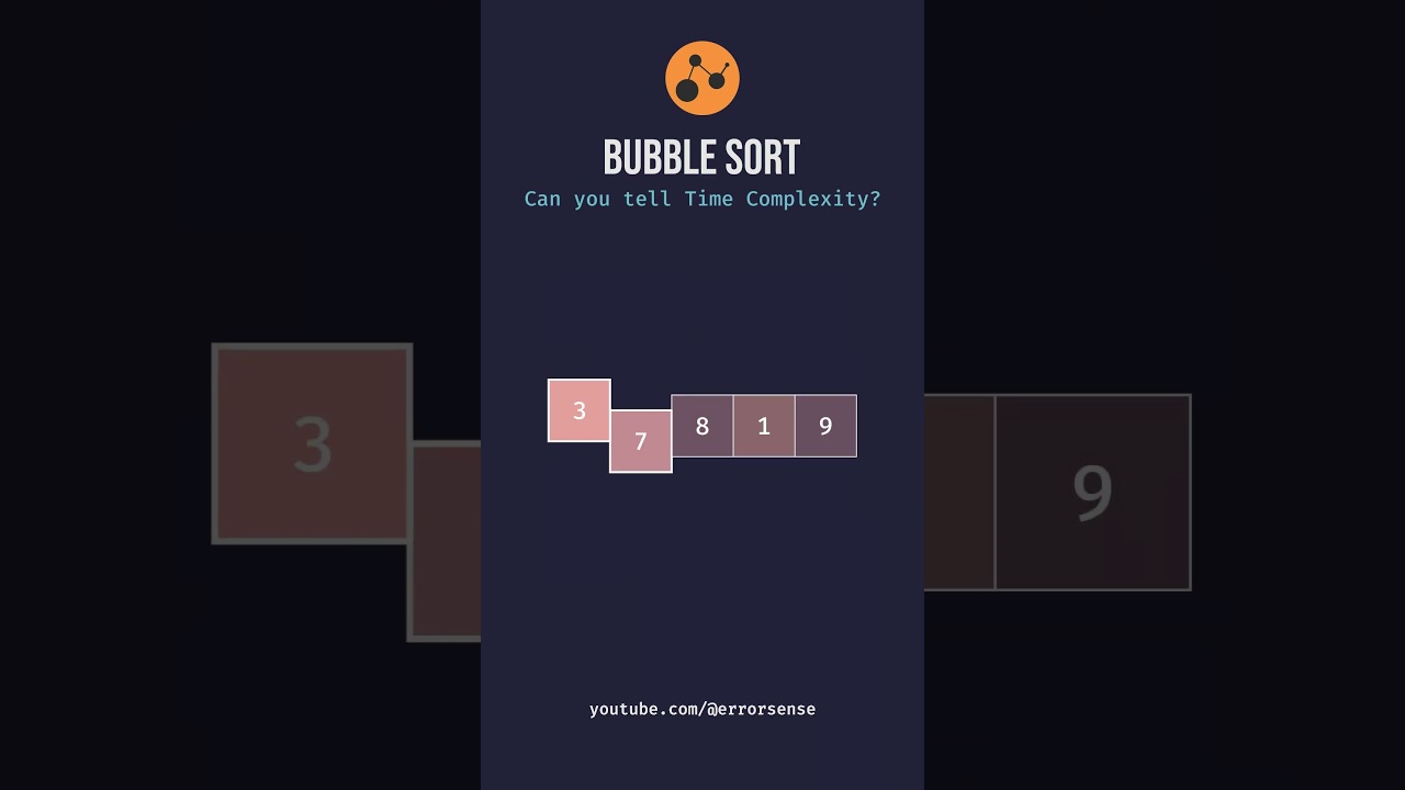 Can you tell why Bubble Sort called Bubble Sort? #coding #dsa #dsalgo #sortingalgorithms #bubblesort