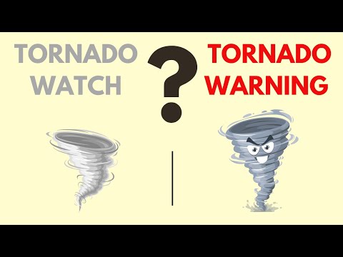 what is the difference between tornado watch and tornado warning ?