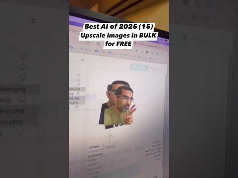 FREE AI tool to upscale images in bulk