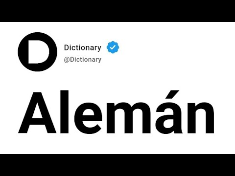 Alemán Meaning In English