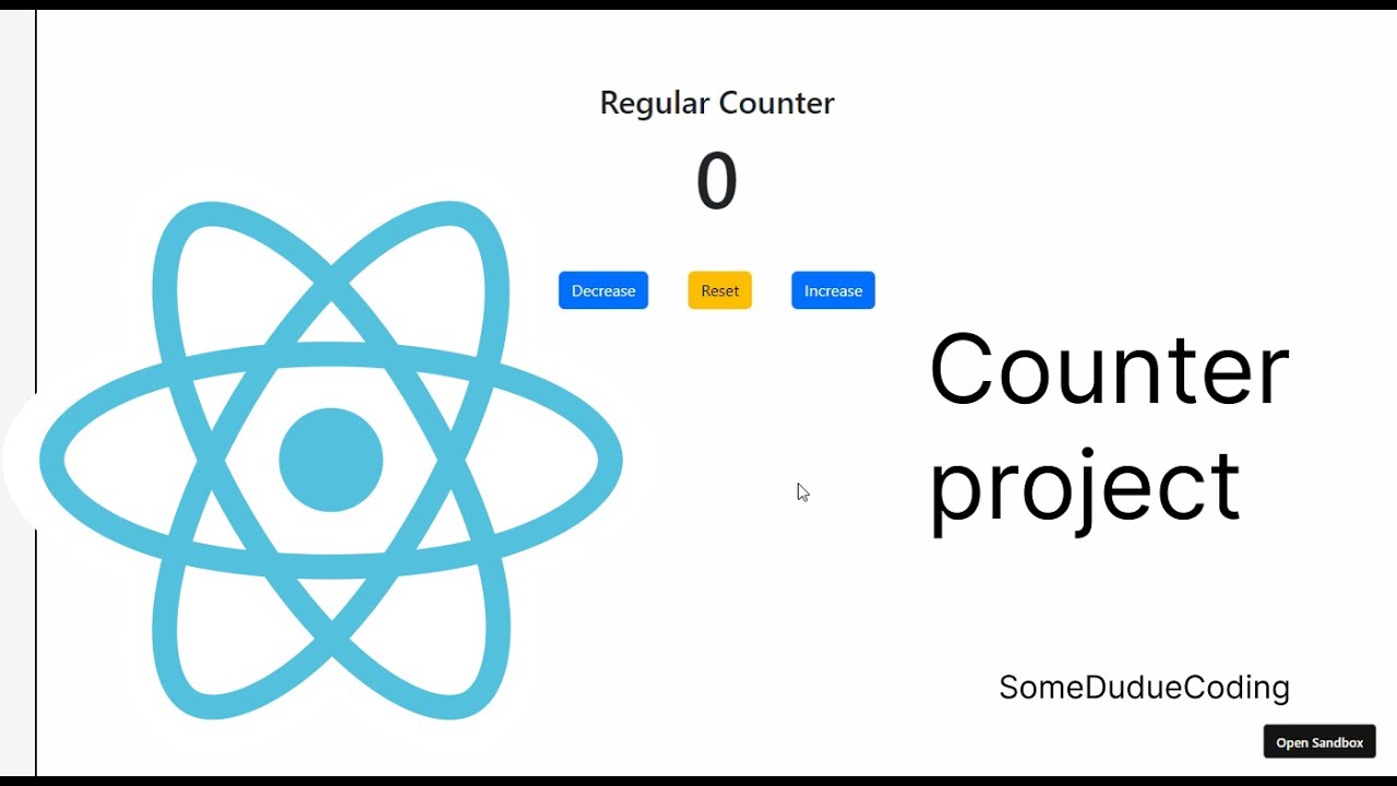 Counter App in ReactJS |  Use state in a React component 2022