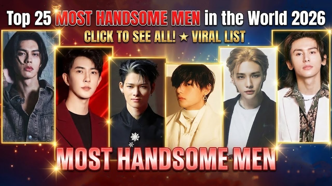 Top 25 Most Attractive Men in the World 2026