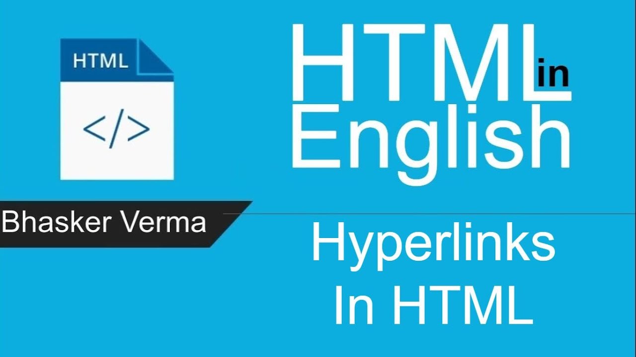 HTML tutorial for beginners in English #14 | Anchor Tag , HTML Links - Hyperlinks