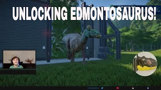 How to Unlock Edmontosaurus! Jurassic World Evolution: Part 2. Ink Rex Gaming. 2021.04.02