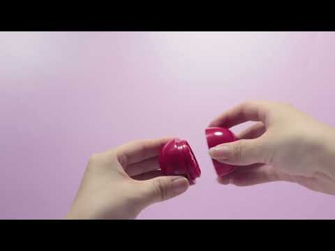 Cute lip balm containers with ball egg shape