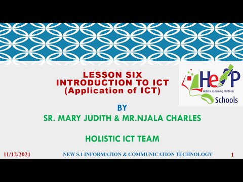 S1 Lesson - Application of ICTs (Agriculture)