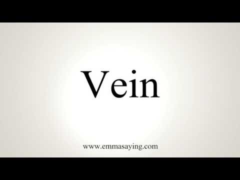 How To Pronounce Vein