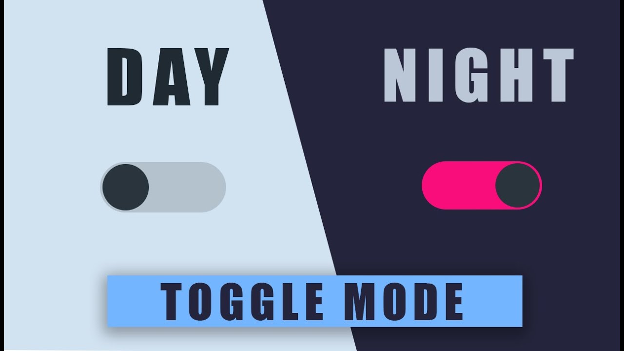 Toggle Night and Day Mode using Javascript Tutorial