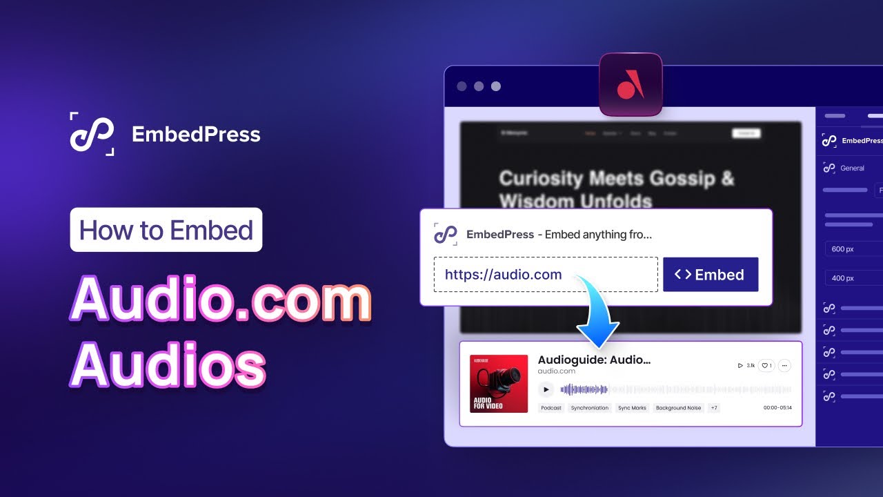 How to Embed Audiocom Audio in WordPress?
