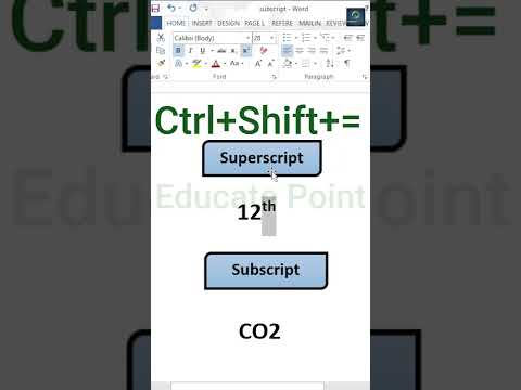 Superscript, Subscript with short command ||#shorts