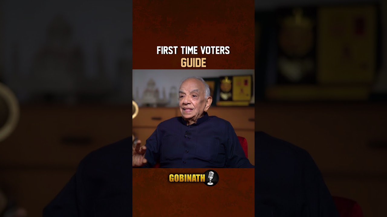 What First-Time Voters Should Know Before Voting | T.S. Krishnamurthy (Ex-CEC) | Gobinath #shorts