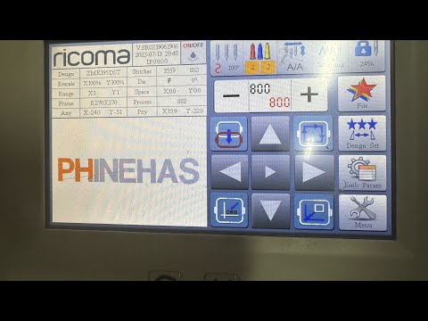 HOW TO USE PROGRAMMED FONTS ON RICOMA EMBROIDERY MACHINE