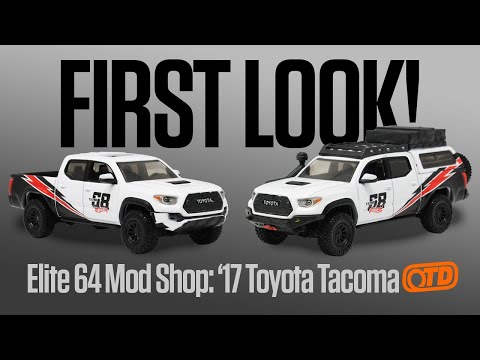 First Look! Hot Wheels Elite 64 Mod Shop: ‘17 Toyota Tacoma … Let’s build it together!