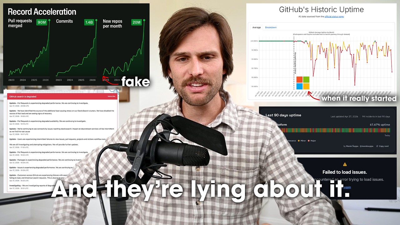 GitHub is falling apart.
