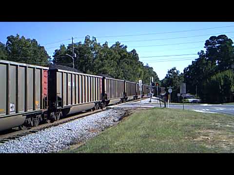 CSX T73613 Through Grovetown, GA with a rear DPU