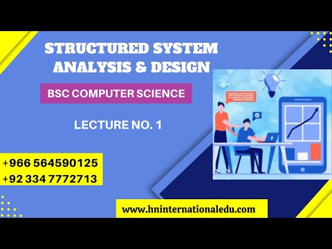 Structured System Analysis & Design Lecture 1