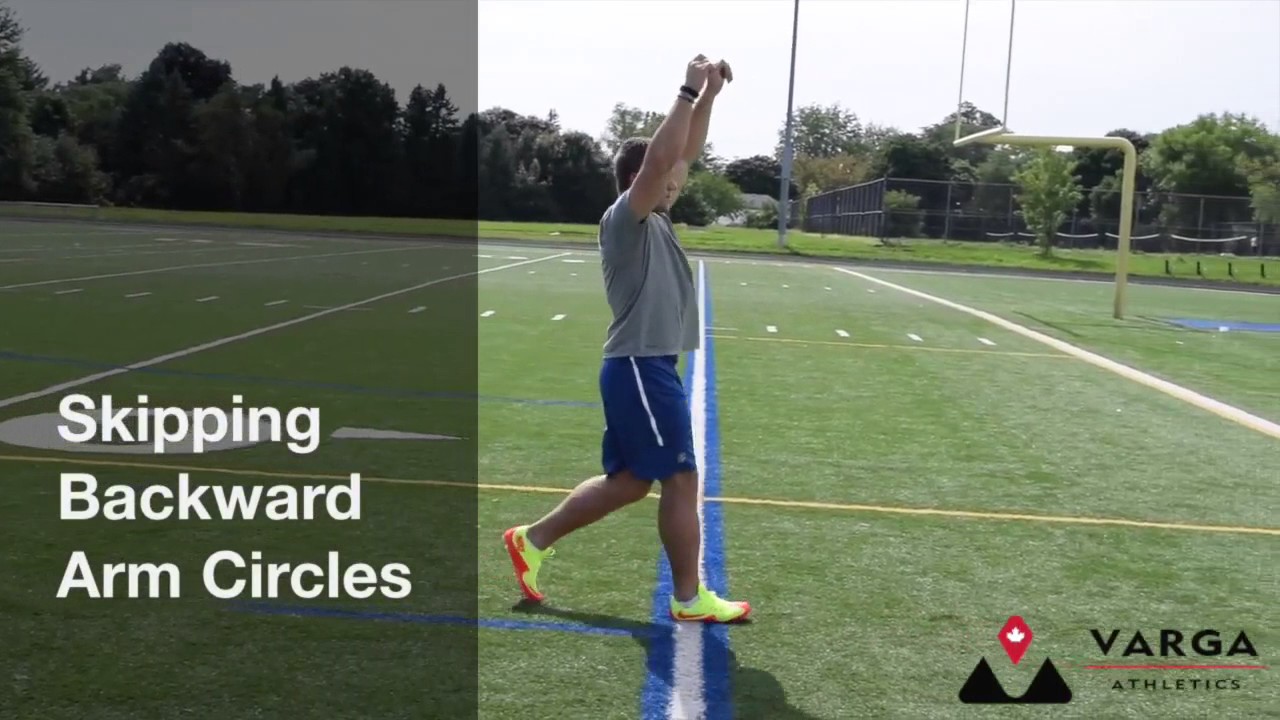 Skipping Backward Arm Circles