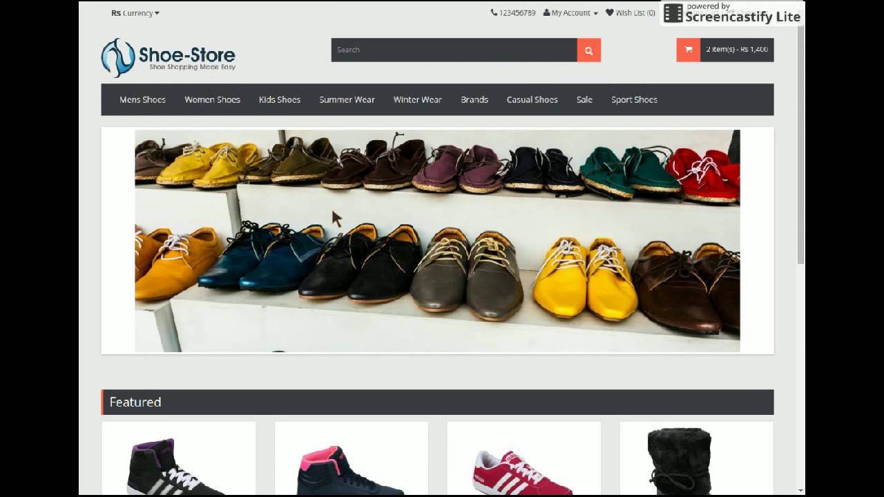 Online Shoe Store Advance | PHP and MySQL Project Source Code | PHP MySQL CRUD Project