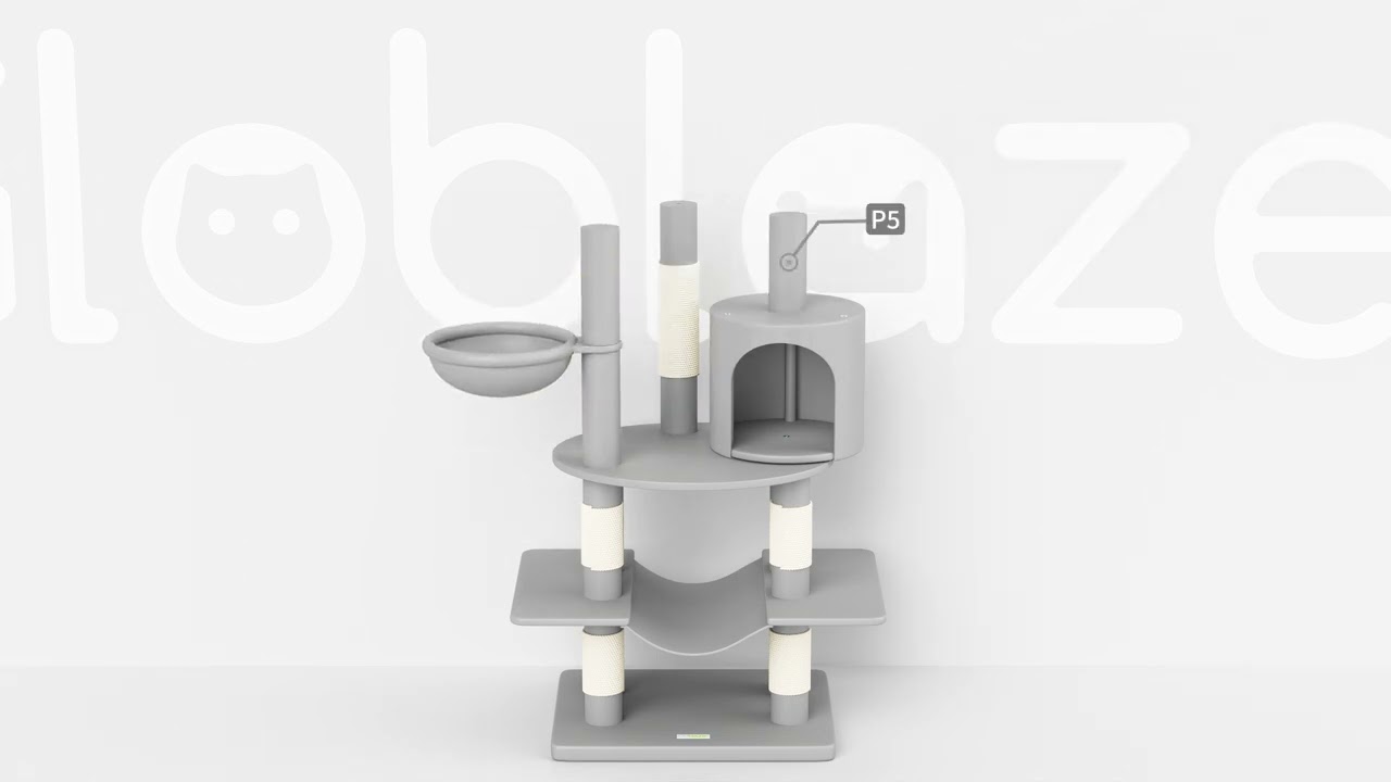 Globlazer C81 Max Cat Tree Assembly Guide